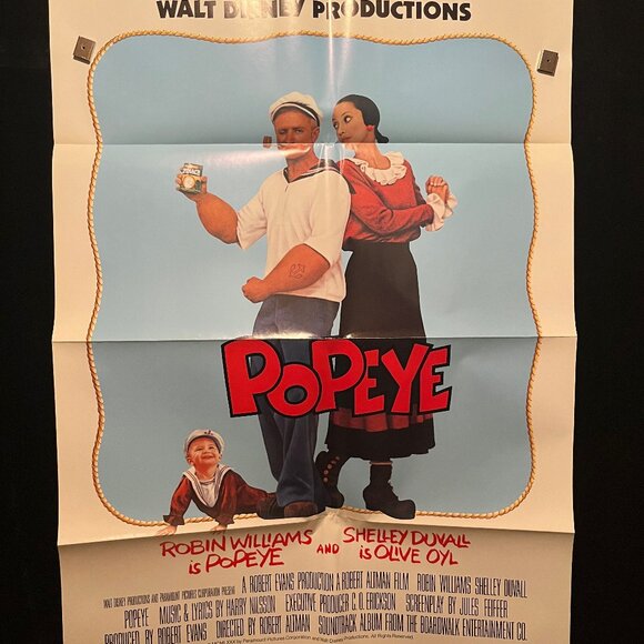 Disney | Art | 98 Popeye One Sheet Movie Poster Robin Williams Shelley ...